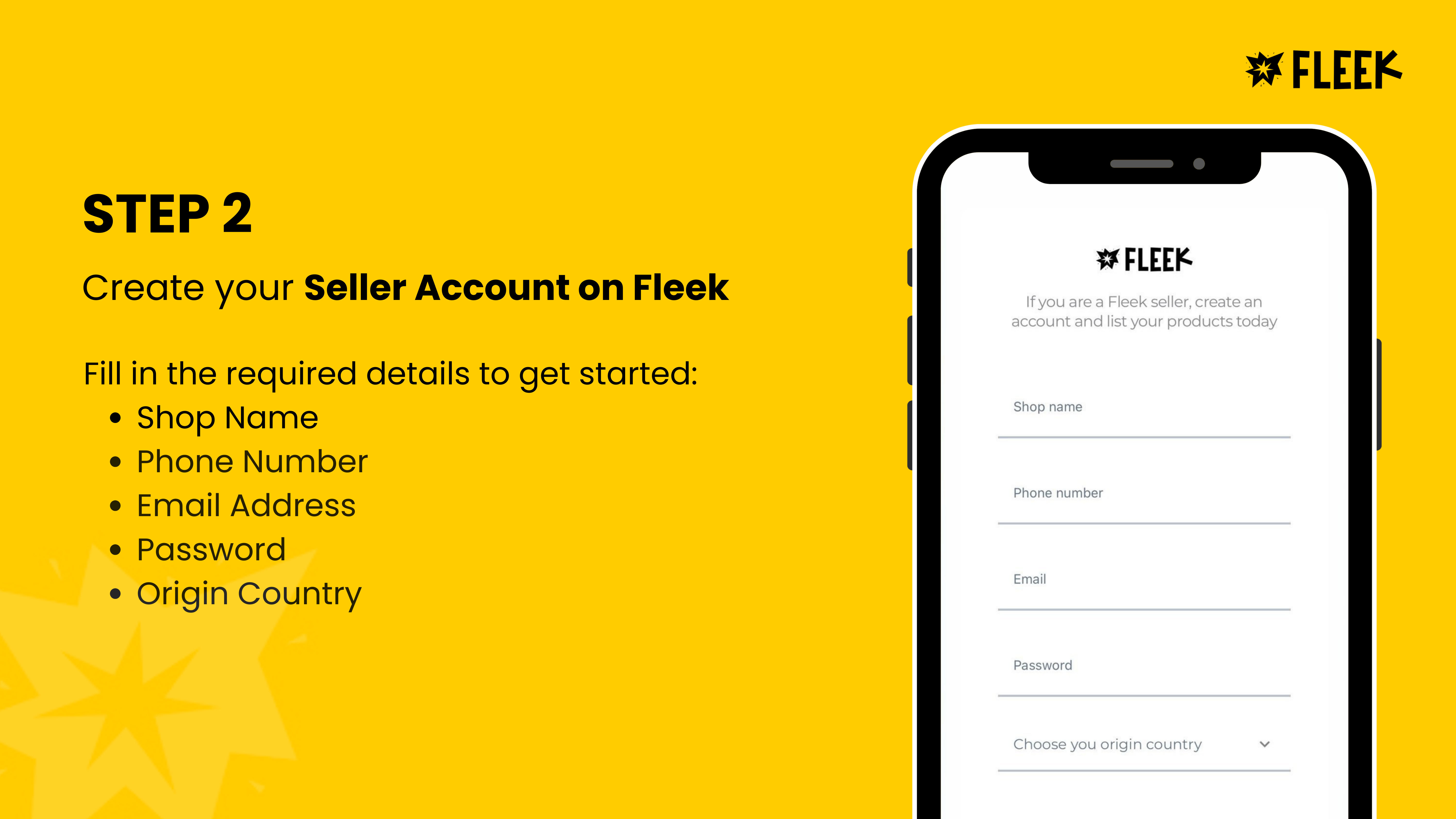 Seller Sign-up Journey: Become a Seller at Fleek – Fleek